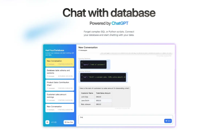 AskYourDatabase - Chat with SQL databases using AI is on AppRater