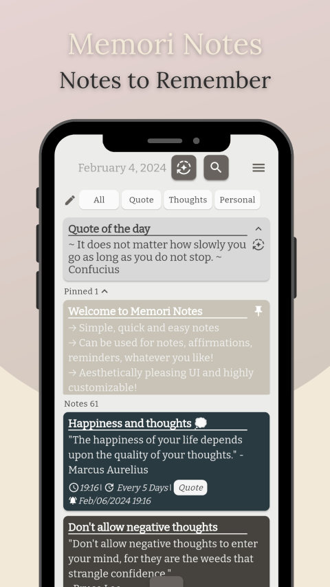 Memori note - Notes to remember is on AppRater