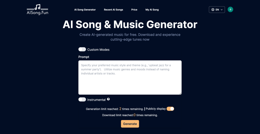 AISong - Free AI Song, Music & Lyrics Generator is on AppRater